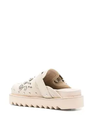 Toga Eyelet-metal Mules - Neutrals