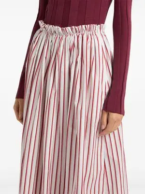 Ports 1961 Striped Midi Skirt
