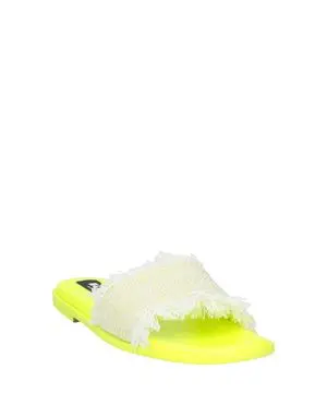 MSGM Tweed Slide Sandals