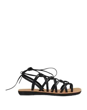JIL SANDER Sandals With Ankle Ties - Black