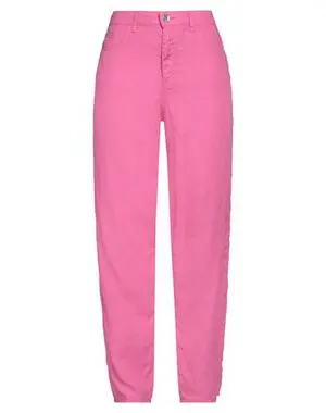 Emporio Armani Linen Tapered Pants - Fuchsia