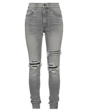 Amiri Skinny Jeans With Distressed Details - Grey