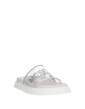 Moschino Pvc Pool Slides With Metallic Detailing