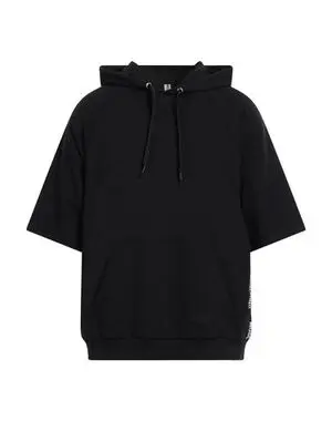 Moschino Hooded Short Sleeve Sweatshirt - Black
