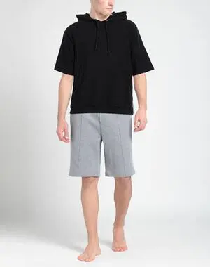 Moschino Hooded Short Sleeve Sweatshirt - Black