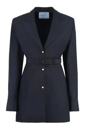 Prada Wool And Mohair Blazer - Blue