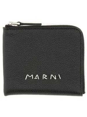 Marni Leather Wallet - Black
