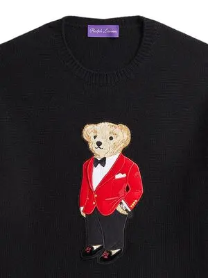 Ralph Lauren Purple Label Polo Bear Jumper - Black