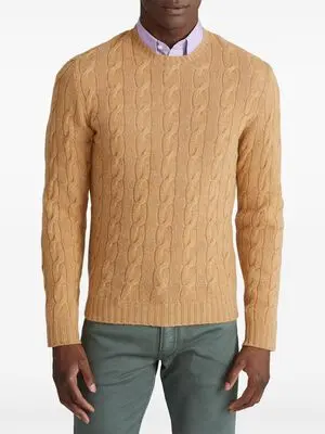 Ralph Lauren Purple Label Cable-knit Jumper - Brown