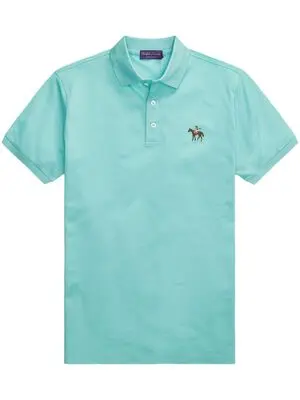 Ralph Lauren Purple Label Logo-embroidered Polo Shirt - Blue