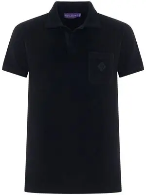 Ralph Lauren Purple Label Short-sleeve Polo Shirt - Black
