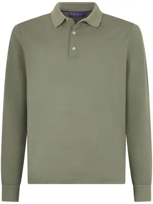 Ralph Lauren Purple Label Logo-embroidered Polo Shirt - Green