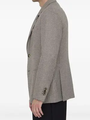 LARDINI Houndstooth-pattern Blazer