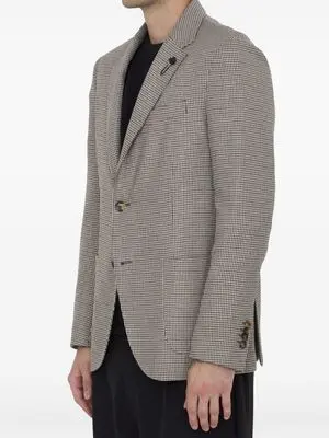 LARDINI Houndstooth-pattern Blazer