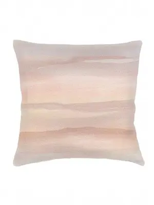 Anaya Linen Euro Pillow With Down Alternative Insert - Warm Sunset