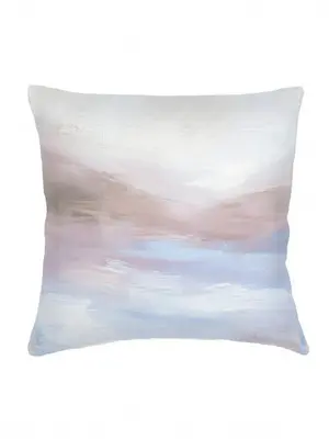 Anaya Horizon Linen Euro Pillow With Down Insert - Lavender