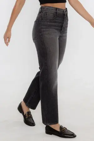 RUDES DENIM The Tracy Straight Jean - Driftwood