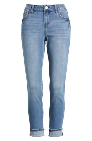 1822 Denim Cuffed Ankle Skinny Jeans
