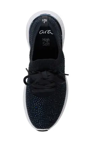 ARA Monticello Knit Rhinestone Sneakers