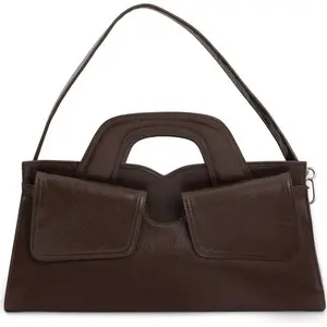 Jeffrey Campbell Lorelai Leather Satchel - Brown
