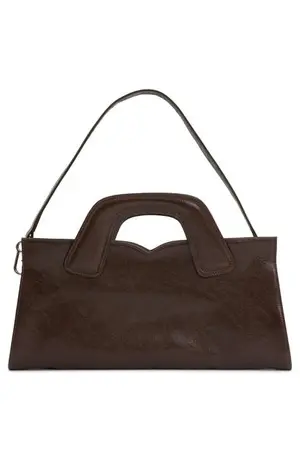 Jeffrey Campbell Lorelai Leather Satchel - Brown