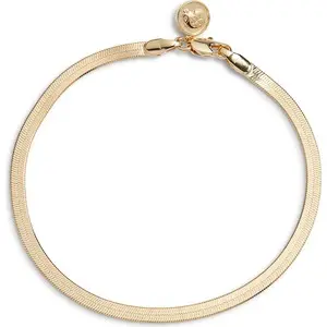 CHILD OF WILD Ella Herringbone Chain Bracelet - Gold