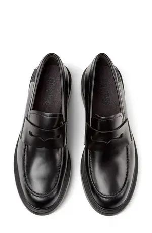 Camper Dean Penny Loafer - Black