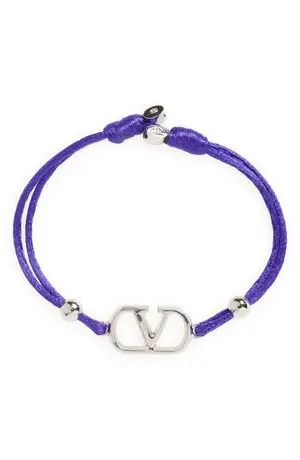 Valentino Garavani Vlogo Signature Cord Bracelet - Purple