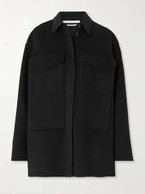 Another Tomorrow Wool Shirt Jacket