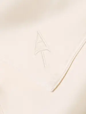Another Tomorrow Embroidered Satin Scarf - Neutrals