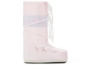 Moon Boot Icon Rubber Low Boots Shine Pink
