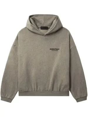 Fear Of God Logo-print Hoodie - Grey