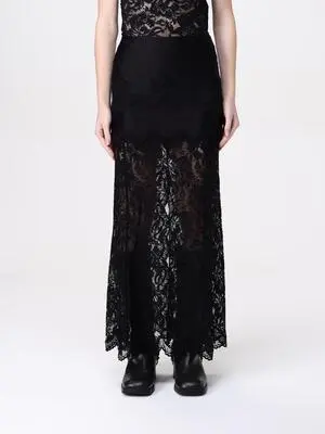 Rabanne Lace Maxi Skirt - Black