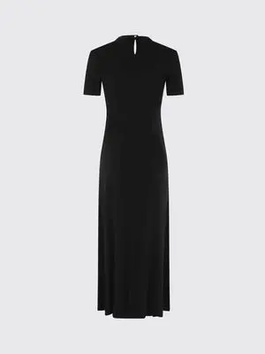Rabanne Maxi Dress With Button Detail - Black
