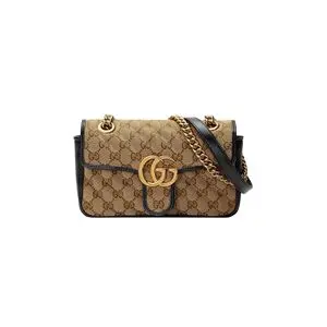 Gucci Gg Marmont Mini Shoulder Bag - Tan