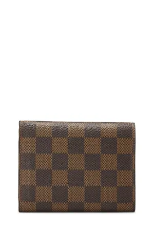 LOUIS VUITTON Damier Ebene Victorine Wallet - Red
