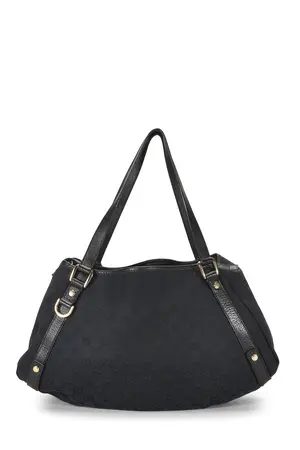 Gucci Gg Canvas Abbey Tote - Black