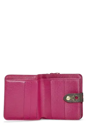 LOUIS VUITTON Monogram Canvas Perforated Zippy Compact Wallet - Pink