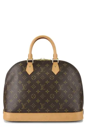 LOUIS VUITTON Monogram Alma Handbag - Brown