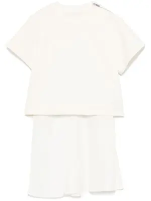 Sacai Contrast-panel T-shirt