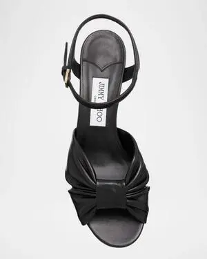 JIMMY CHOO Heloise Platform Sandals - Black