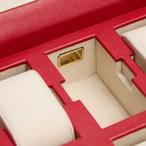 Wolf Palermo 6-piece Watch Box - Red
