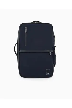 Emporio Armani Travel Essentials Nylon Backpack - Navy