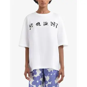 Marni Logo-print Relaxed Cotton-jersey T-shirt