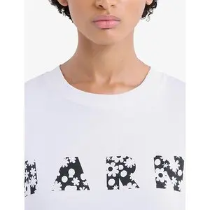 Marni Logo-print Relaxed Cotton-jersey T-shirt