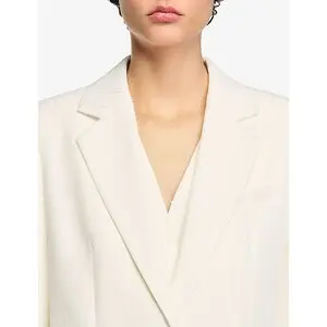 Sandro Notched-lapel Single-breasted Woven Blazer