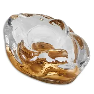 KOSTA BODA Snippan Clear/gold Sculpture - No Color