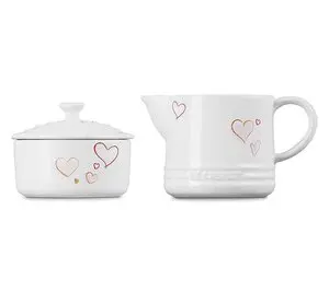 LE CREUSET Mon Coeur Signature Cream And Sugar Et - One-color