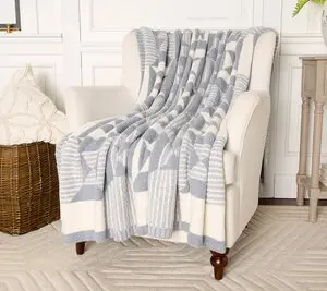 Barefoot Dreams As Is Cozychic Geo Tile 54' X 72' Blanket - One-color