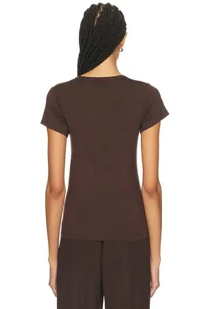 Eterne Fitted Crewneck T-shirt - Espresso